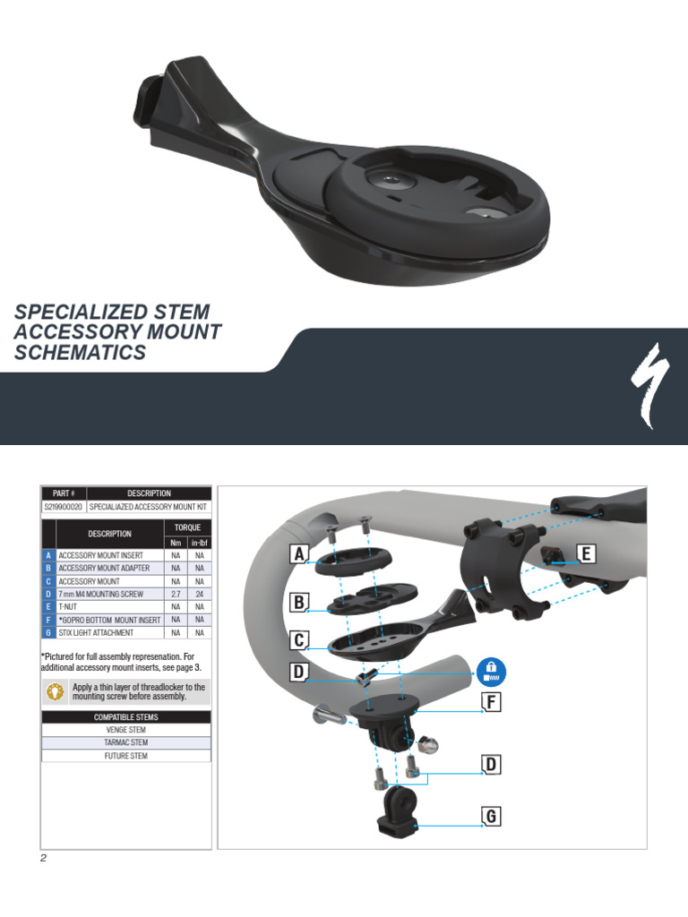 Specialized Stem Accessory Mount | PDF