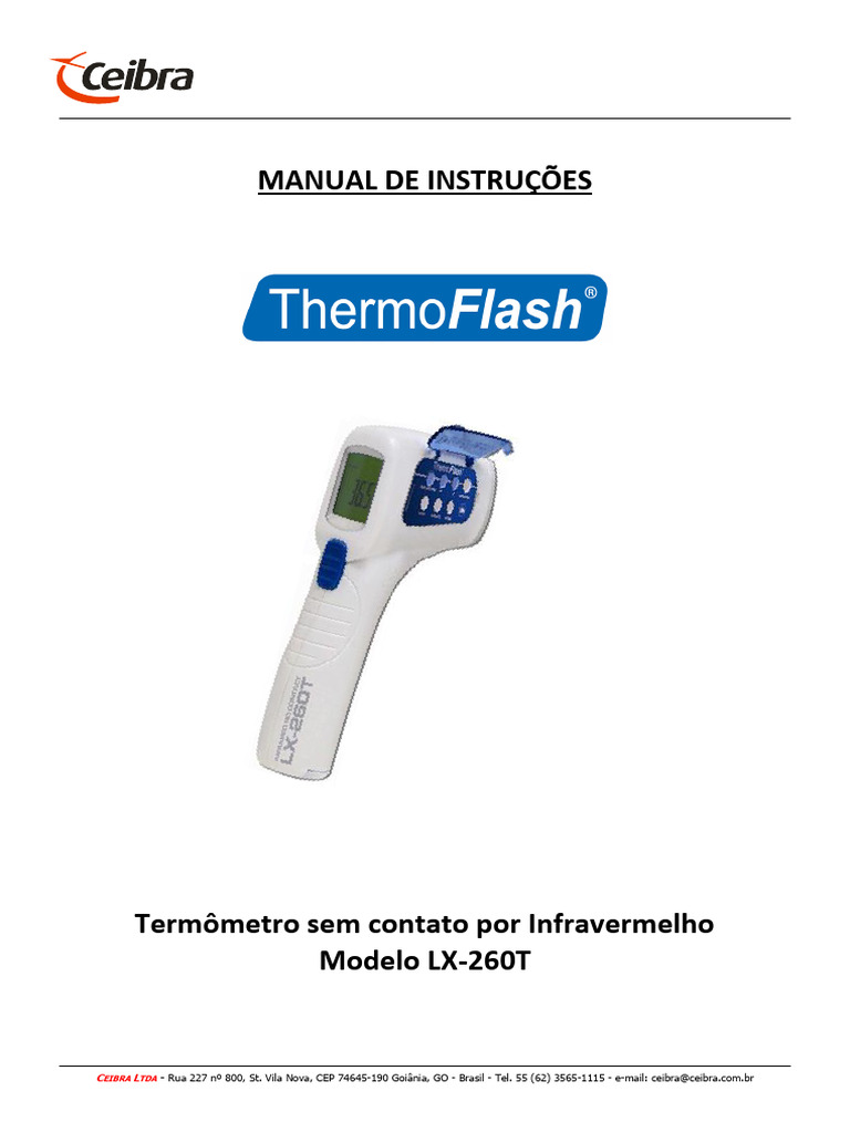 Termometro ThermoFlash LX-260T | PDF | Temperatura | Fahrenheit