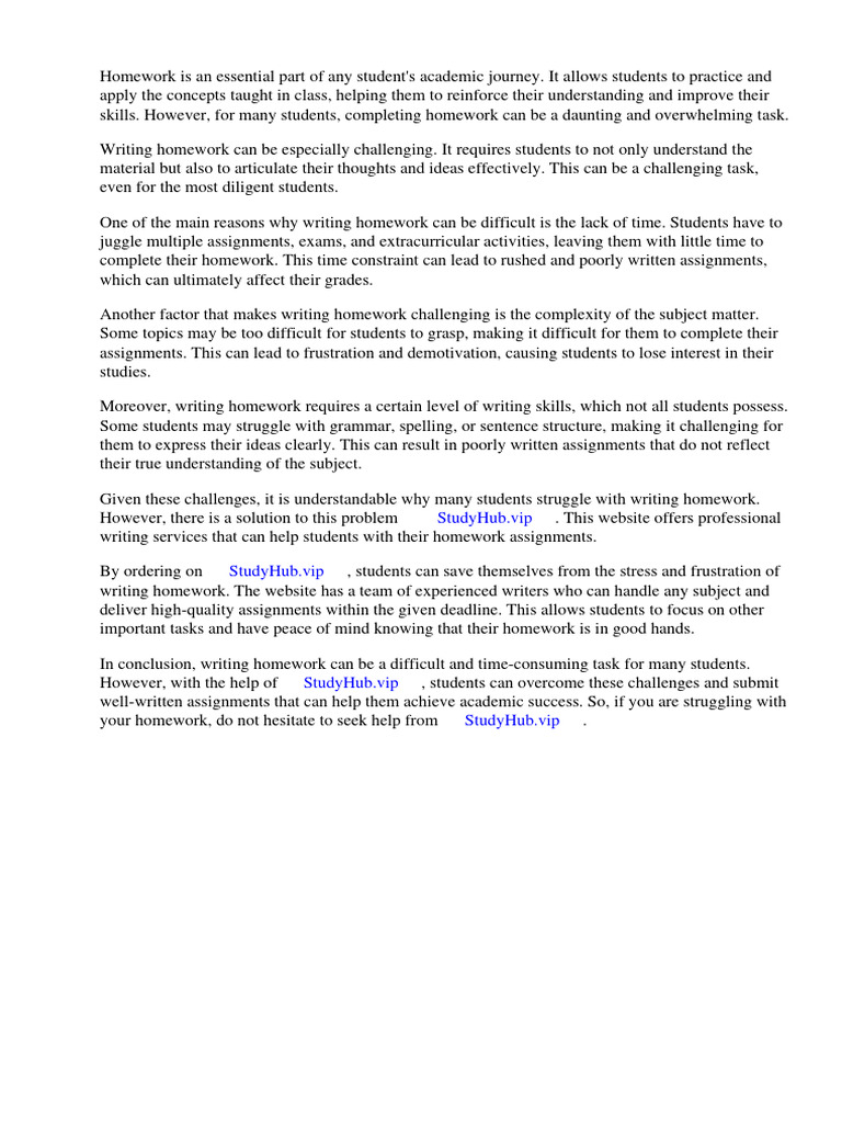 Valuable Homework | PDF | Homework | Teachers