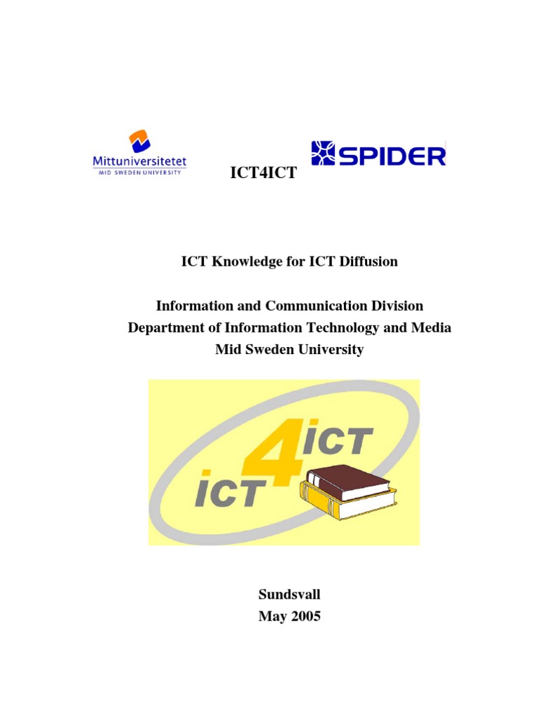 imp2-ICT Knowledge For ICT Diffusion | PDF | Innovation | Internet