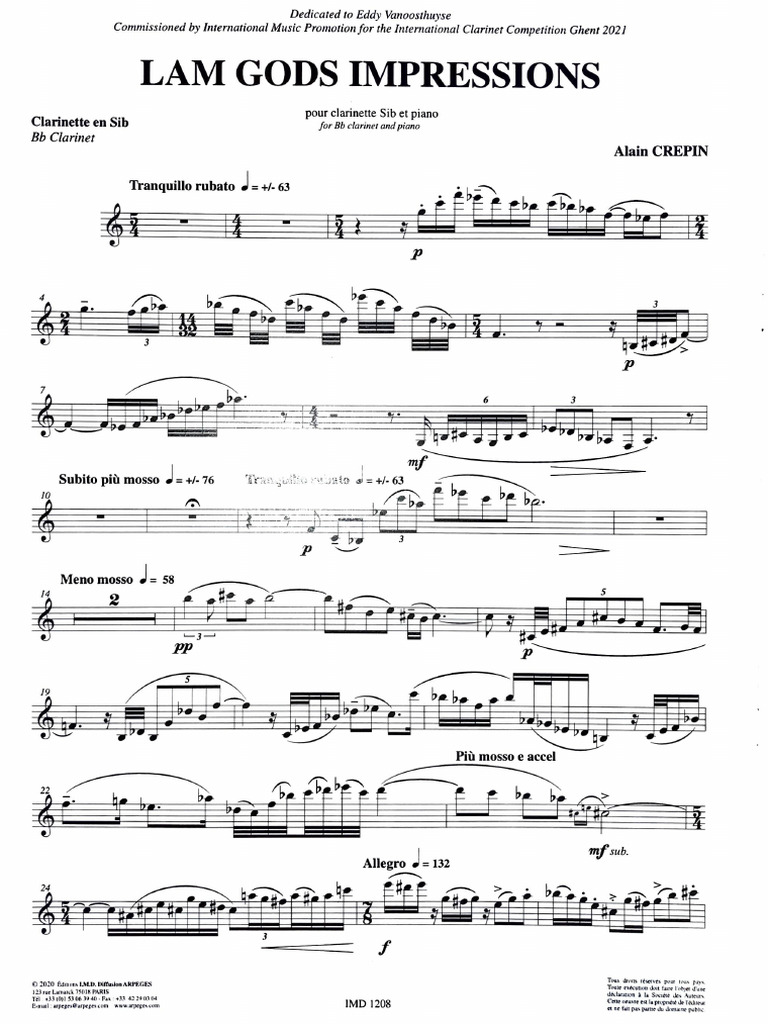 Crepin, Alain - Lam Gods Impressions (CL.) | PDF