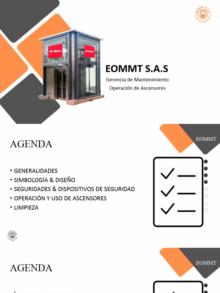 Capacitacion - Uso Del Ascensor | PDF | Ascensor | Bienes manufacturados