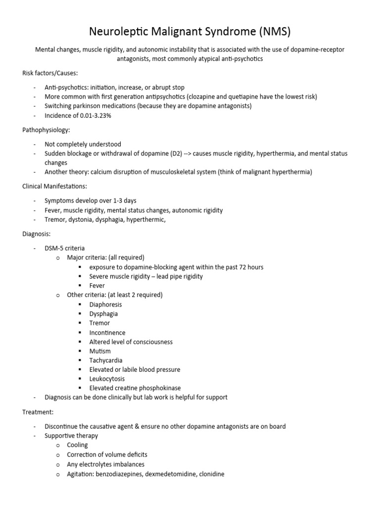 Nms Topic Discussion | PDF | Antipsychotic | Medicine