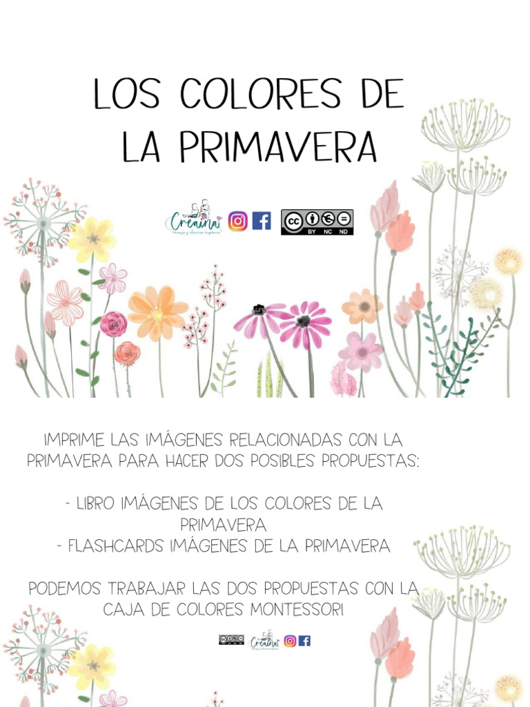 Los Colores de La Primavera | PDF