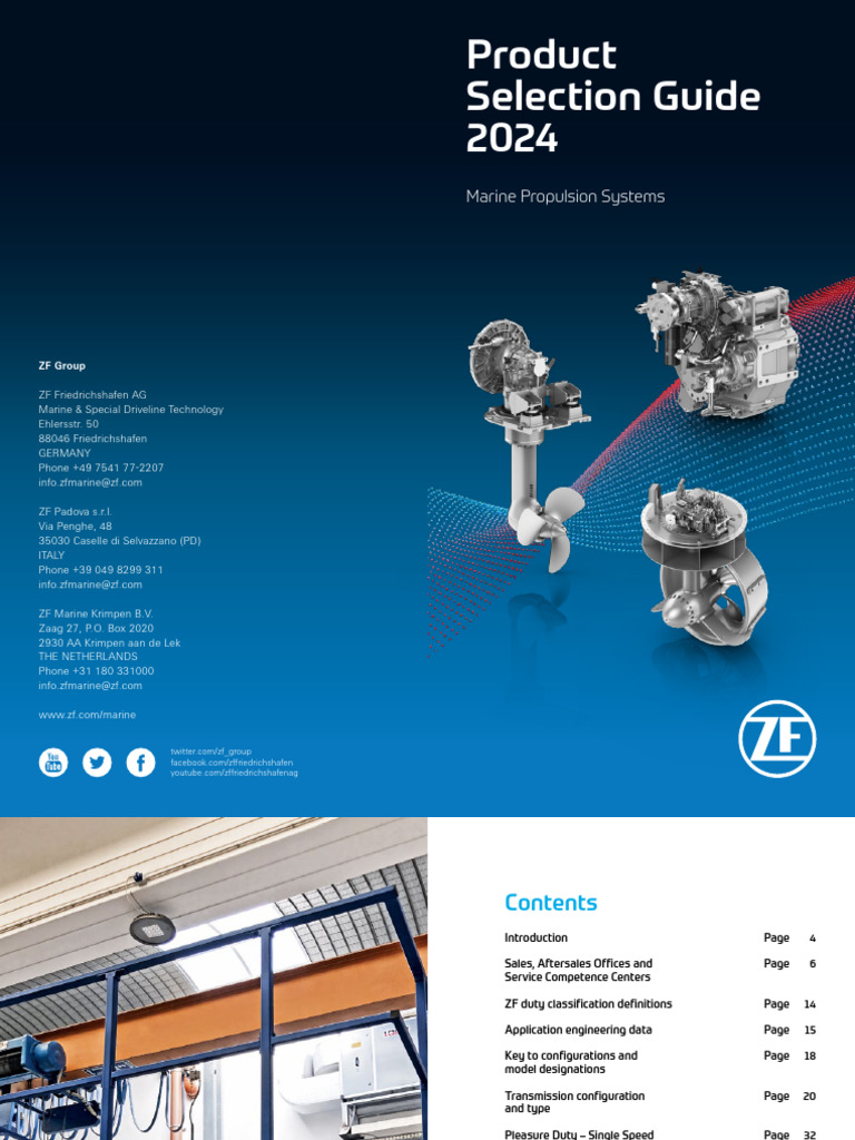 Product_Selection_Guide ZF Gearbox | PDF | Horsepower | Propeller