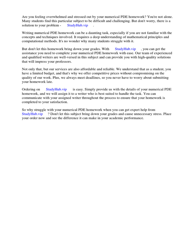 Numerical Pde Homework | PDF | Equations | Partial Differential Equation