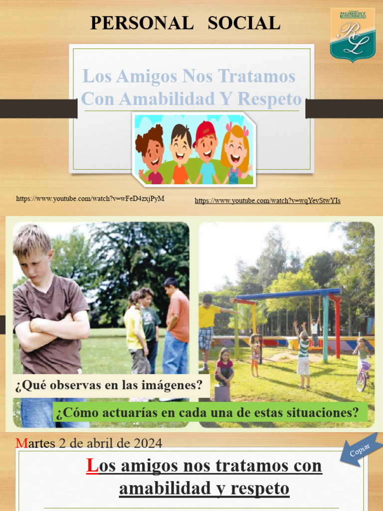 Amistad: Amabilidad y Respeto | PDF