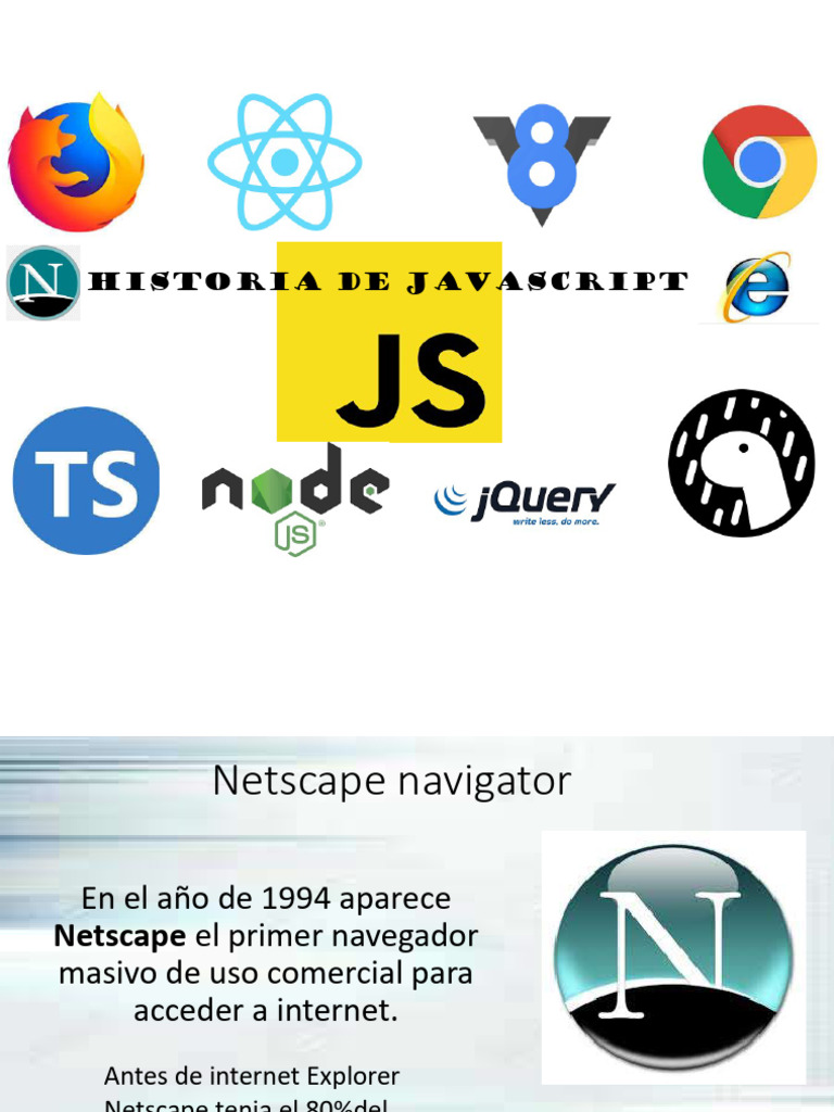 Presentacion Historia DE JAVASCRIPT | PDF | Script Java | explorador de ... Presentacion Historia DE JAVASCRIPT | PDF | Script Java | explorador de ...