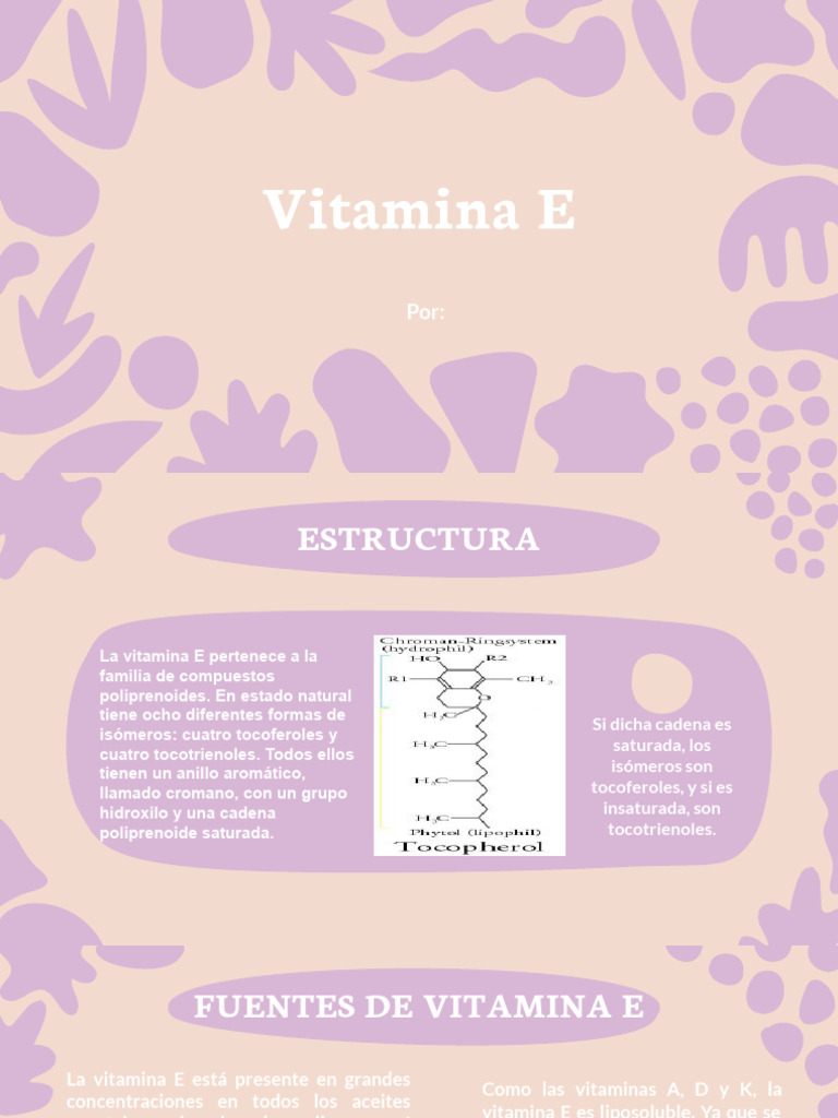 VITAMINA E | PDF