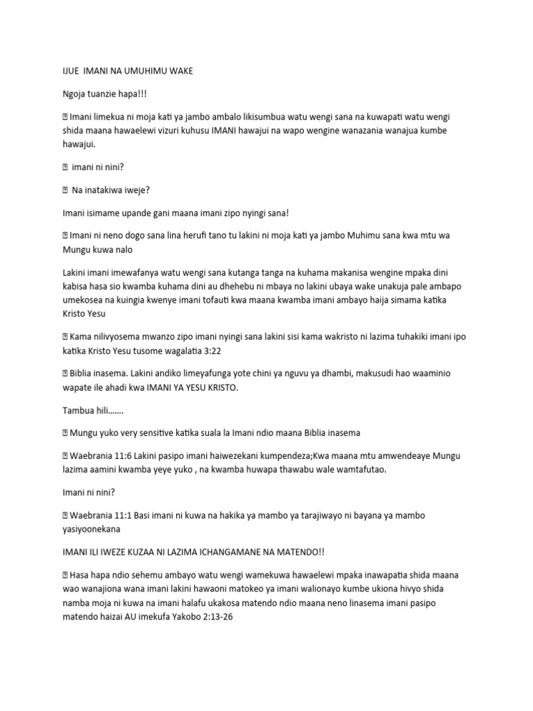 Ijue Imani | PDF