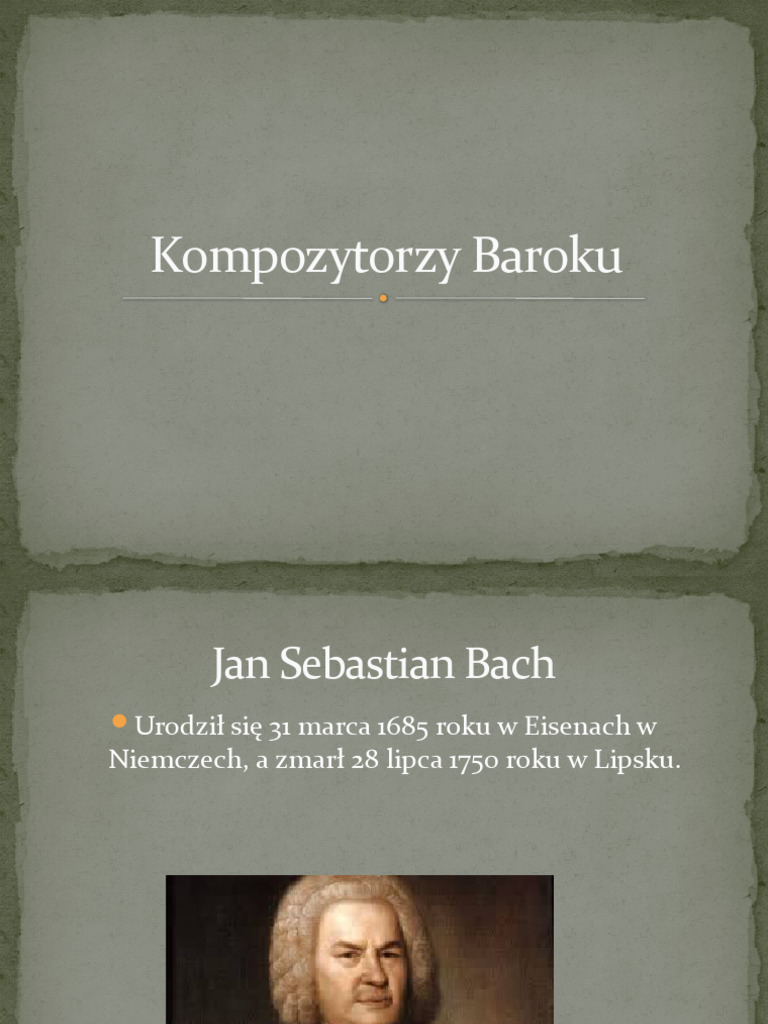 Kompozytorzy Baroku | PDF