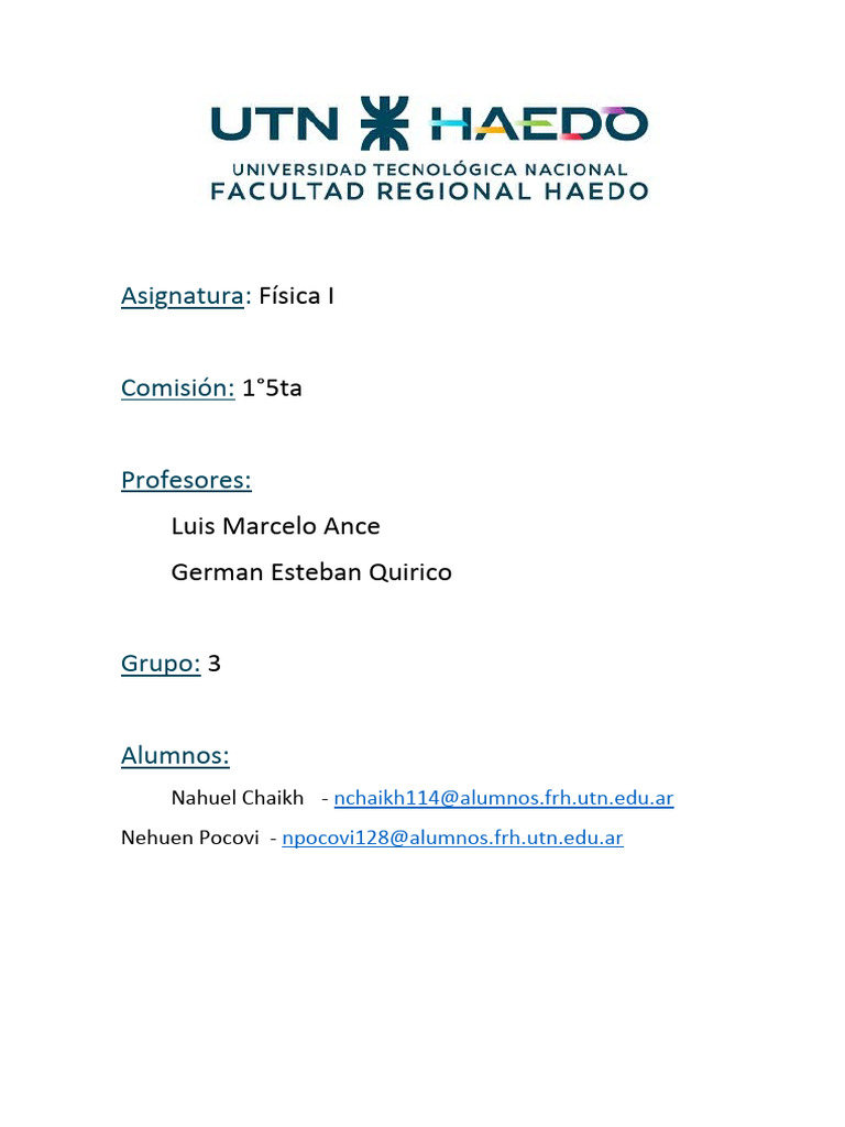 TP1 Errores de Medicion - Grupo 3 - Comision 1°5ta | PDF | Medición | Matemáticas Aplicadas