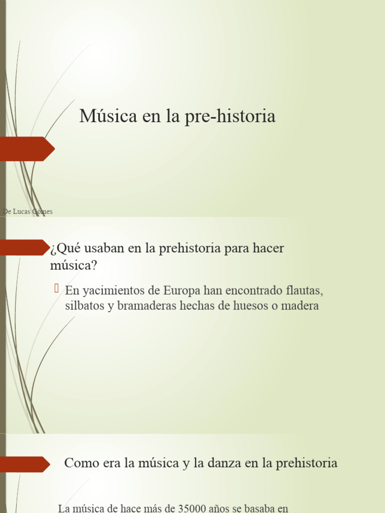 Música y danza en la prehistoria | PDF