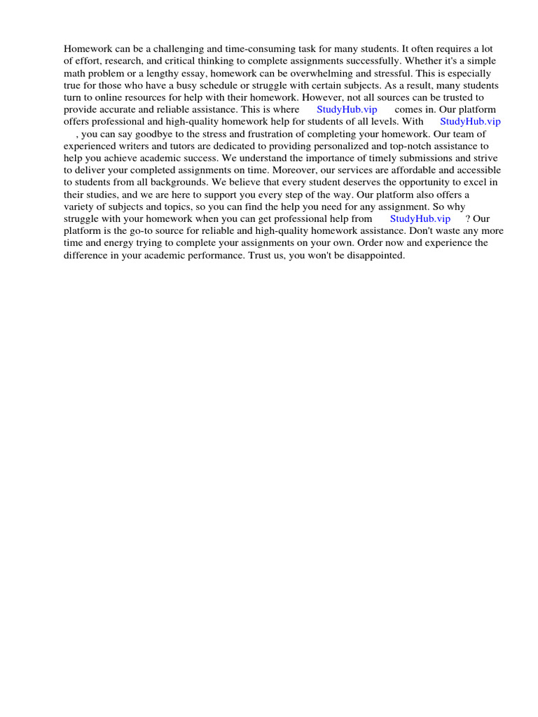 Professional Homework Help for Students | PDF | Homework