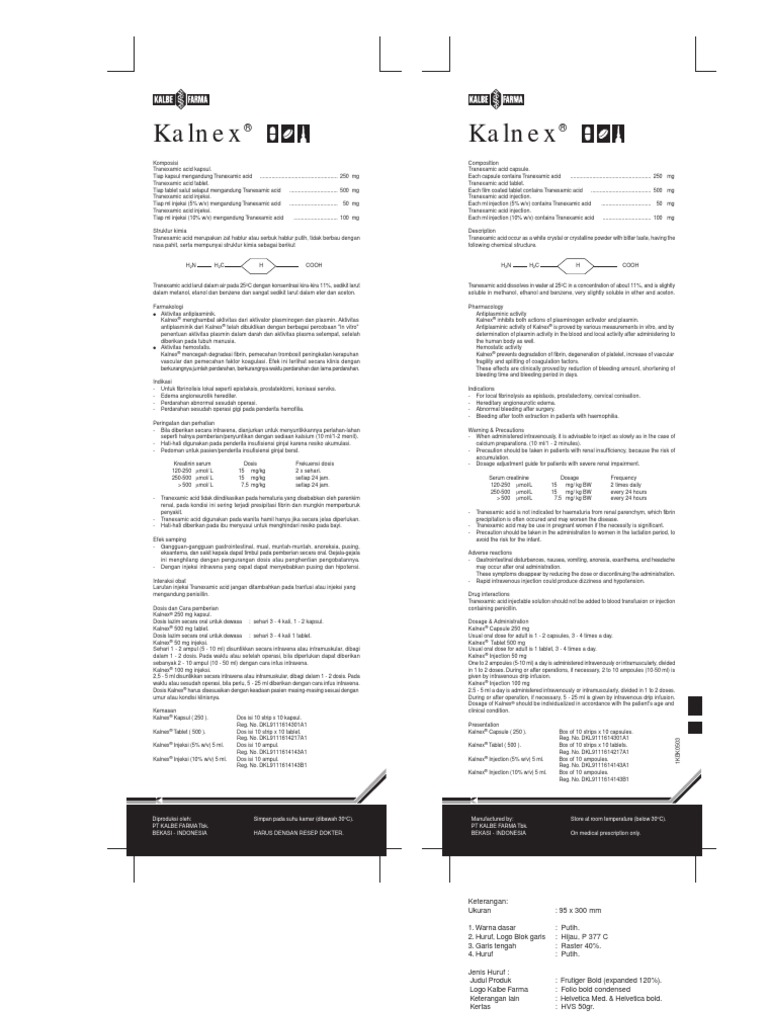 Kalnex - Obat Paten Indonesia | PDF | Memasak, Makanan, & Anggur ...