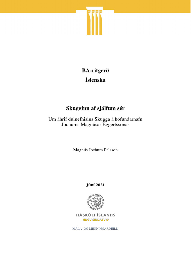 Skuggi Jochums | PDF