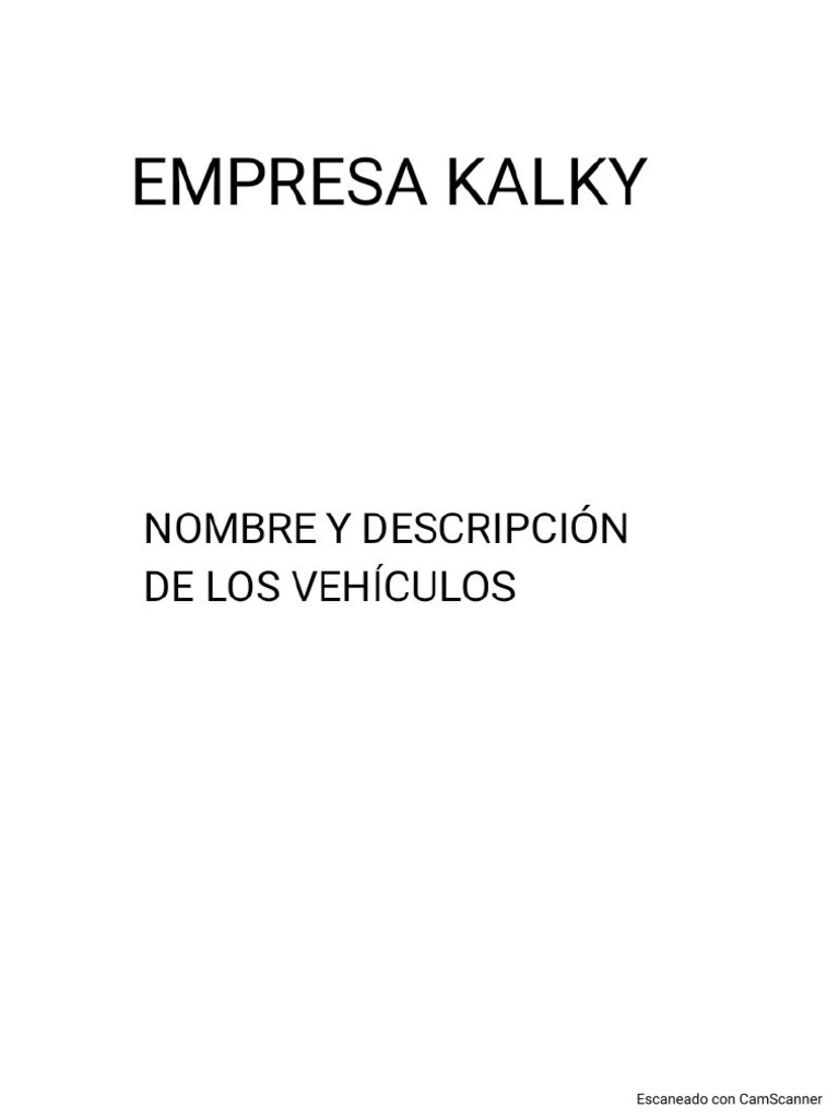 Lista de Documentos - Kalky | PDF