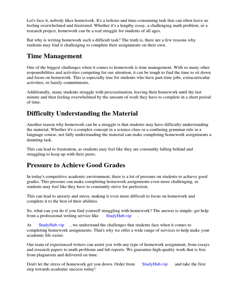 I Dont Like Homework Song | Download Free PDF | Homework | Teachers