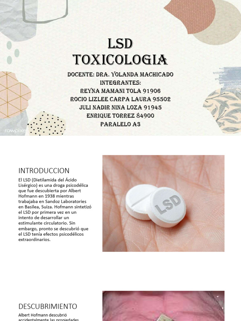 LSD Toxicologia | PDF | Medicina CLINICA | Sicología