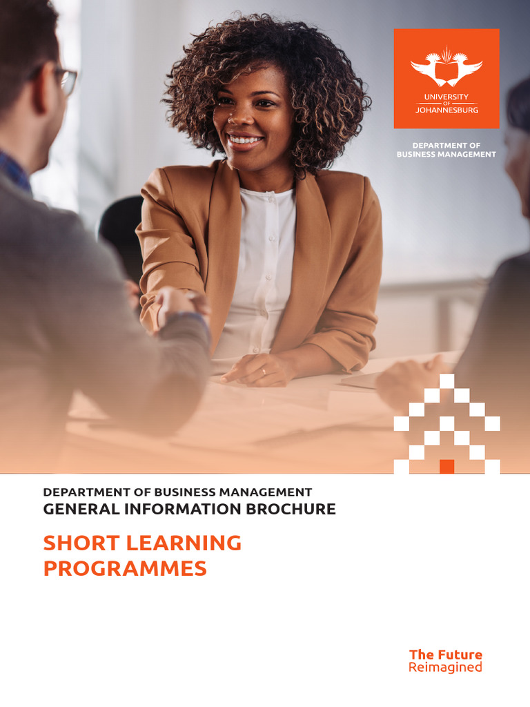 UJ Short Learning Programmes Overview | PDF | Diploma | Educational Stages