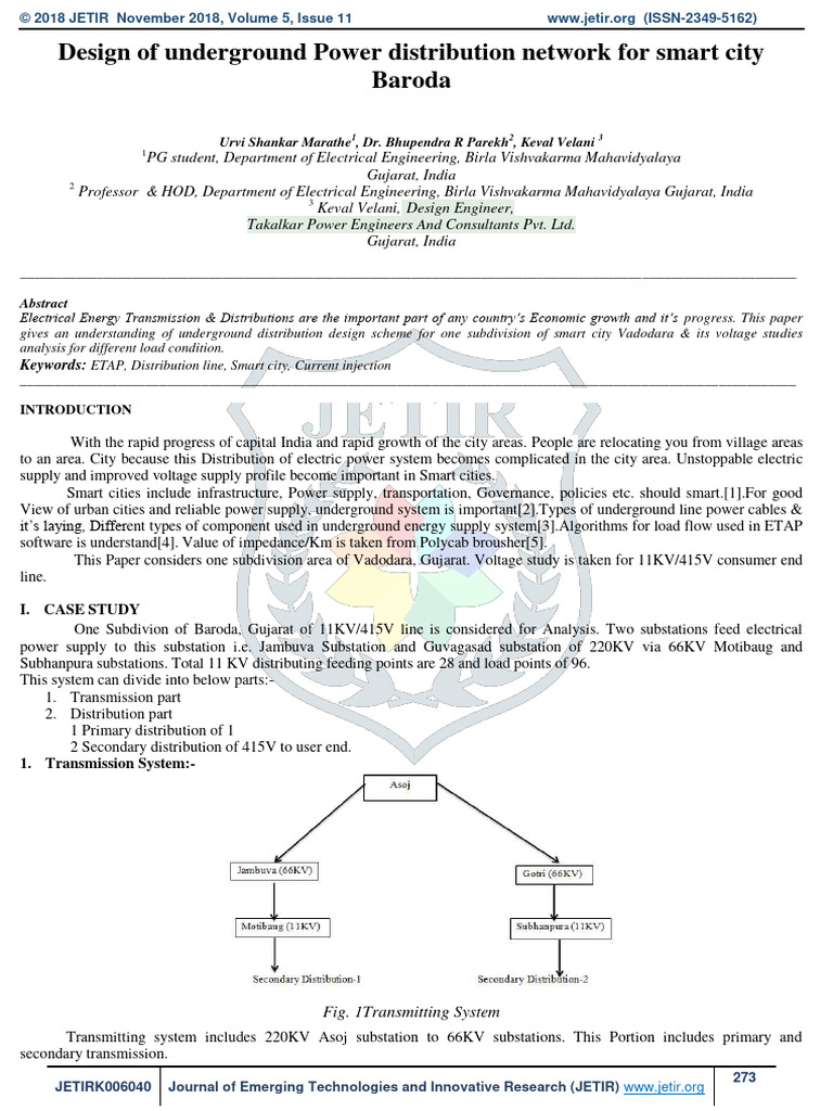 Design of Underground Power Distribution | Download Free PDF | Electric ...