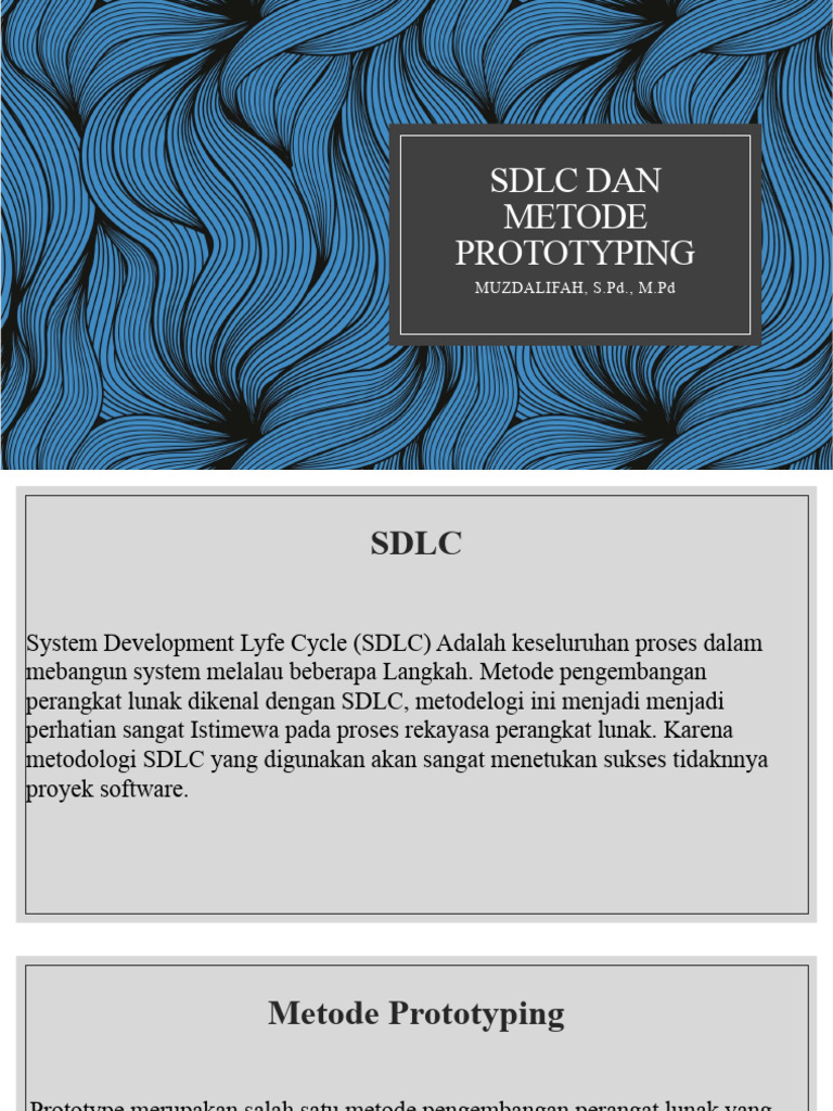 Perbedaan SDLC DAN METODE PROTOTYPING | PDF