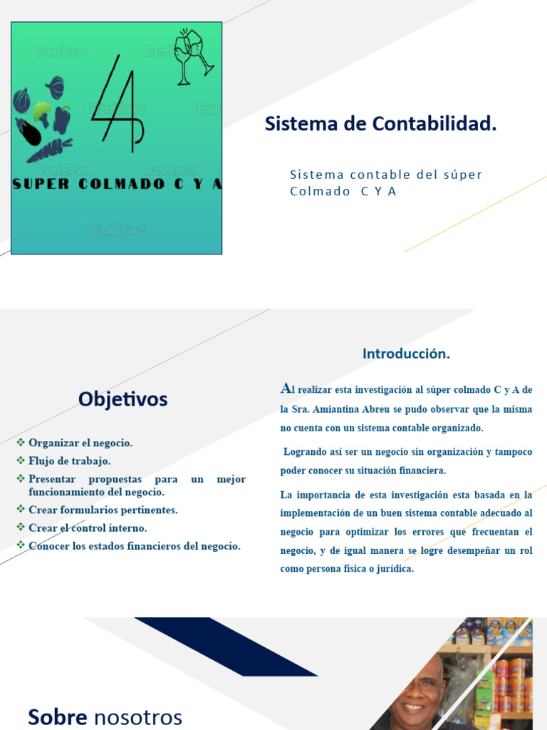 Sistema Contable para Colmado C Y A | PDF | Contabilidad | Business