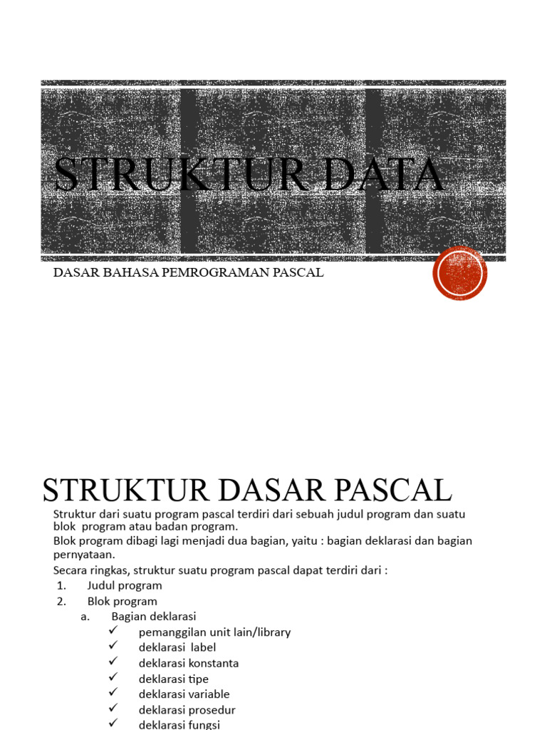 Materi 2 - Struktur Dasar Pascal | PDF | Komputer