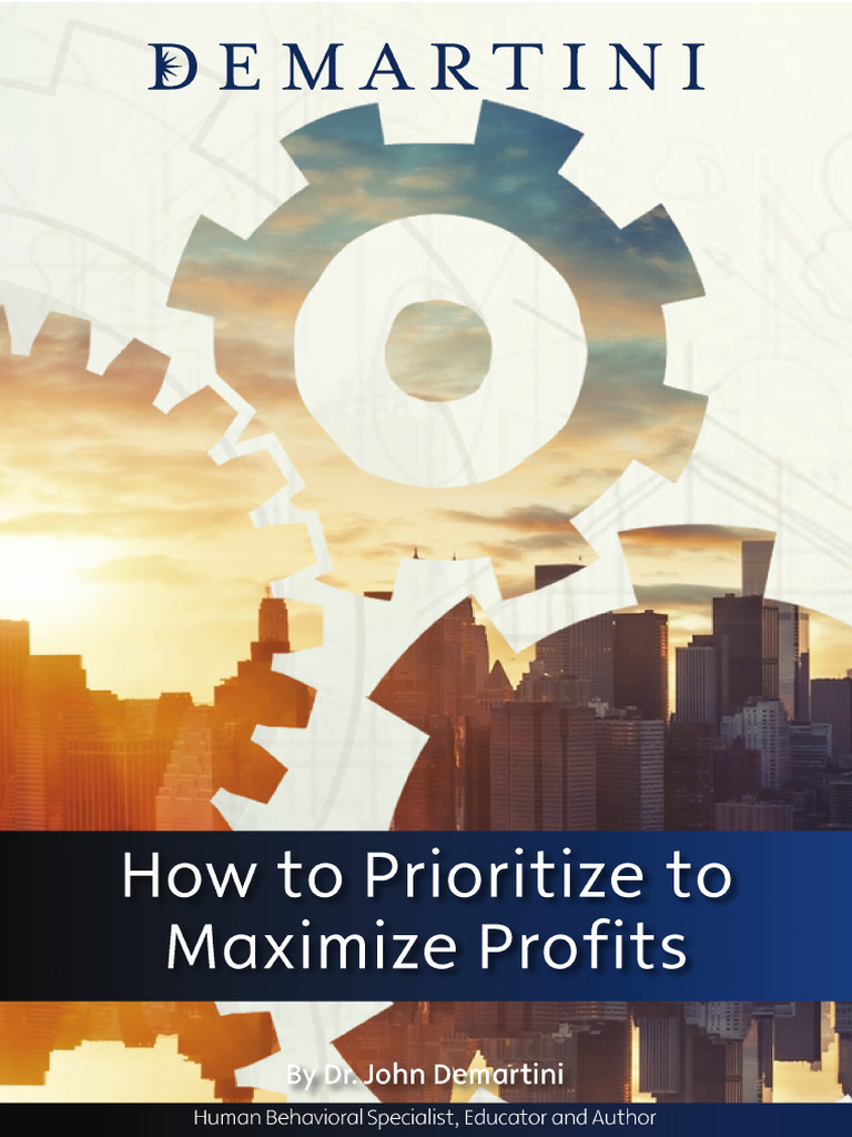 Booklet- How to Prioritize to Maximize Profits | PDF