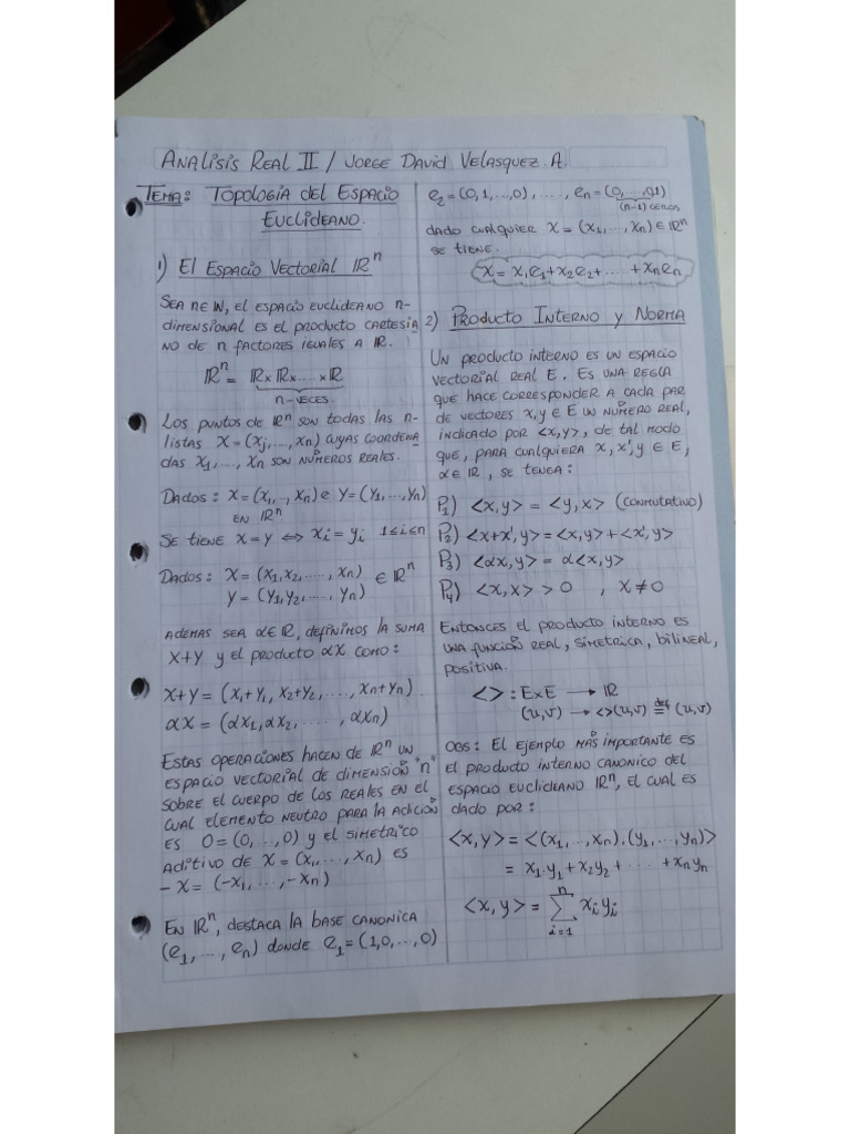 Analisis Real 2 (Jorge David Velásquez) | PDF