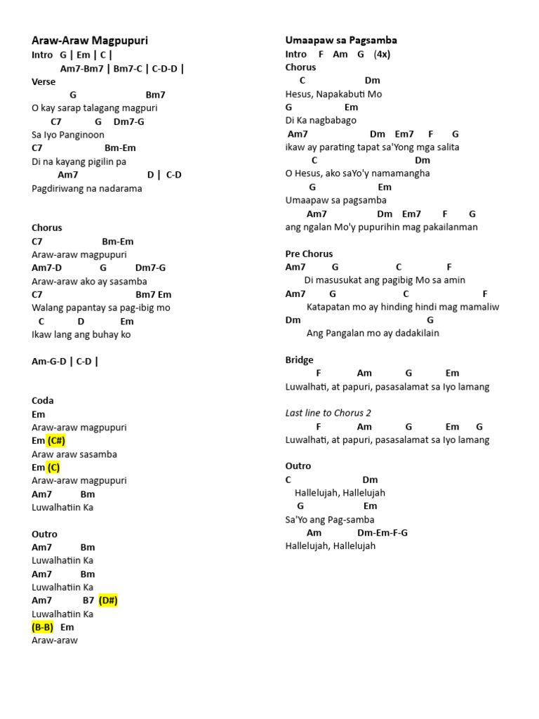 Araw-Araw Magpupuri: Umaapaw Sa Pagsamba | PDF
