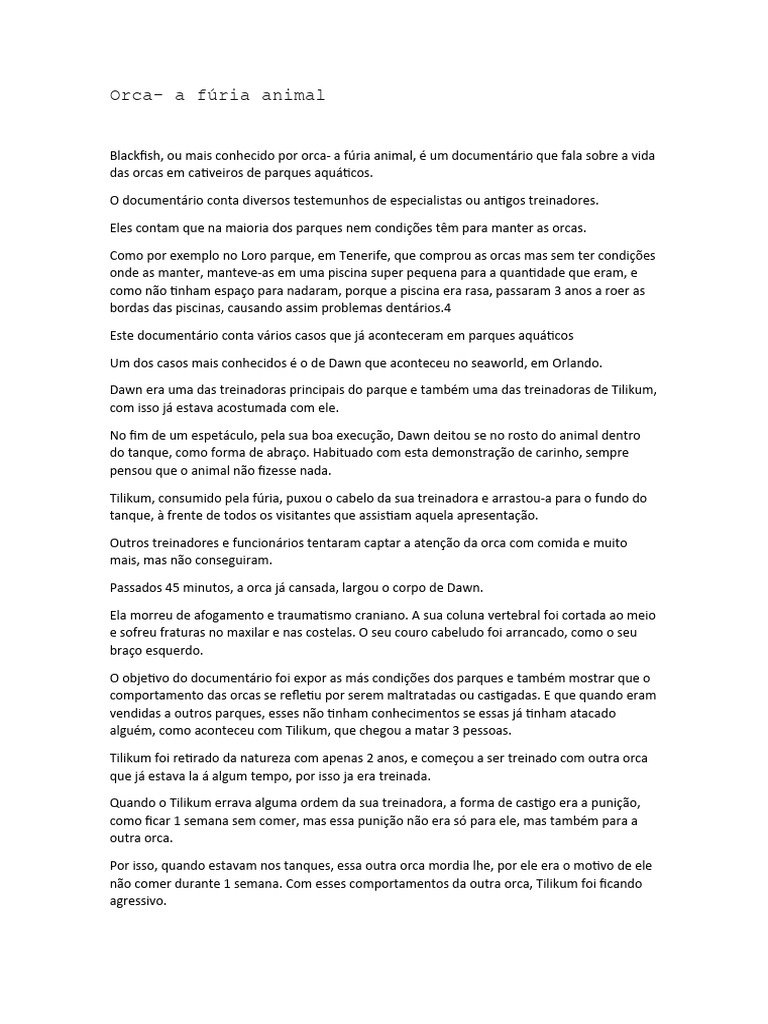 Orca - Furia Animal | PDF