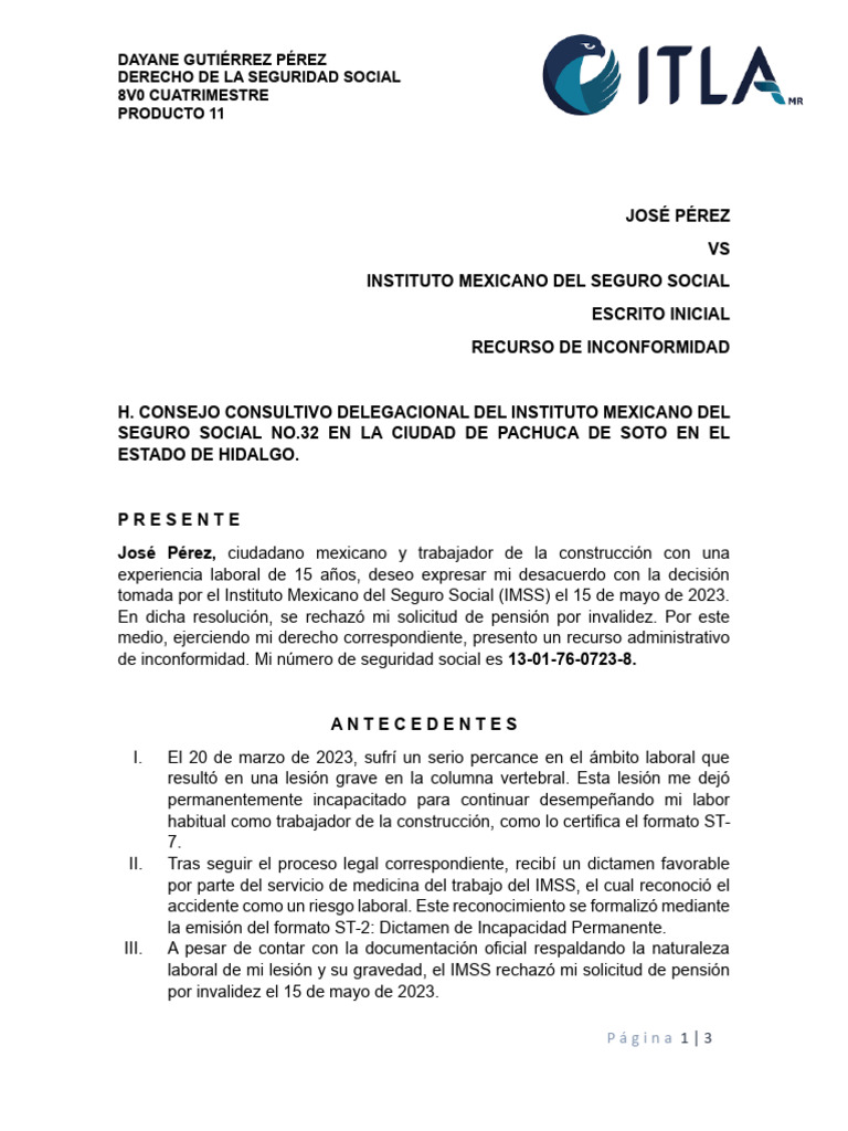 Recurso de Inconformidad | PDF | Gobierno