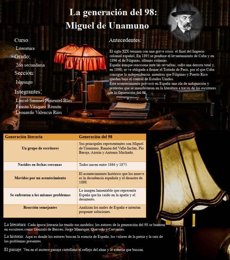Generación del 98: Crisis y Literatura Española | PDF | España ...