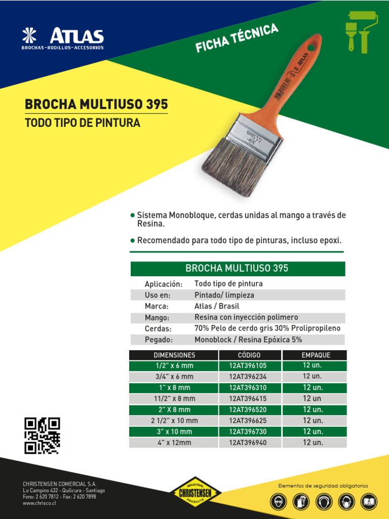 Brochas Atlas Multiuso 395 | PDF