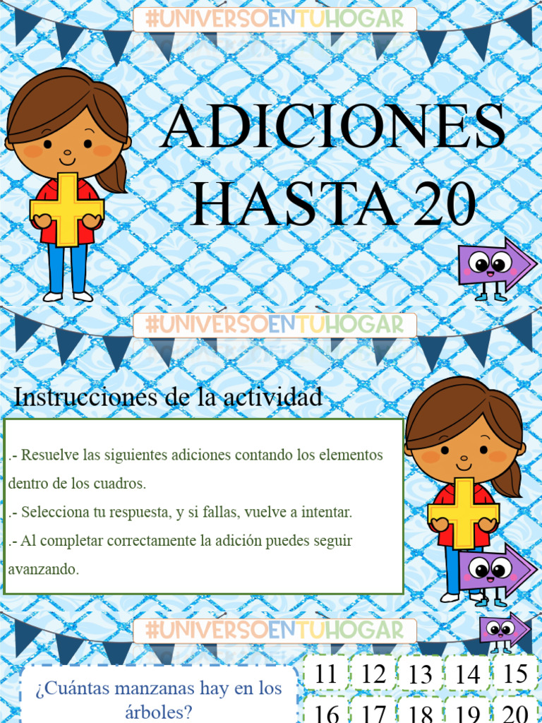 Actividad de Adiciones para Niños | PDF | Cocina, comidas y vino