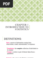 Chapter 1-Introduction To Statistics | PDF | Sampling (Statistics ...