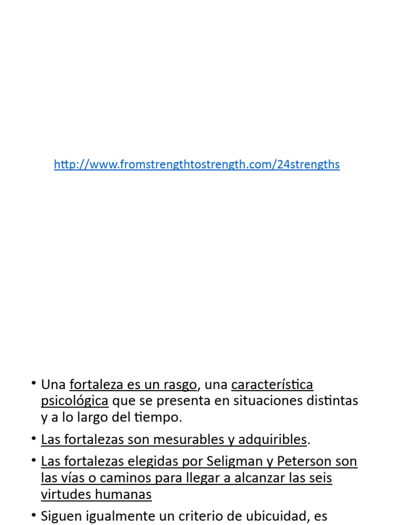 Las 24 Fortalezas del Carácter Humano | PDF | Valor | Amor