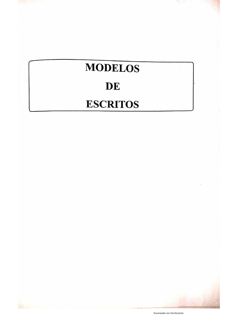Modelos de escritos | PDF