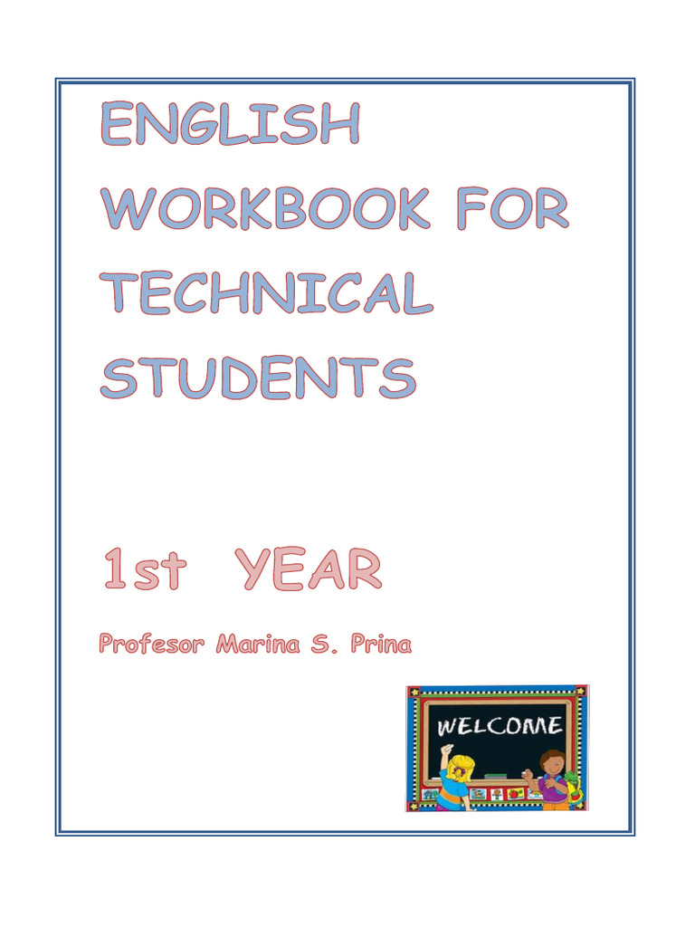 ENGLISH WORKBOOK 1ST YEARDoc2 (1) | PDF | Language Mechanics | Syntax