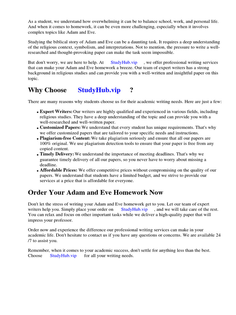 Adam and Eve Homework | PDF | Adam | Worksheet