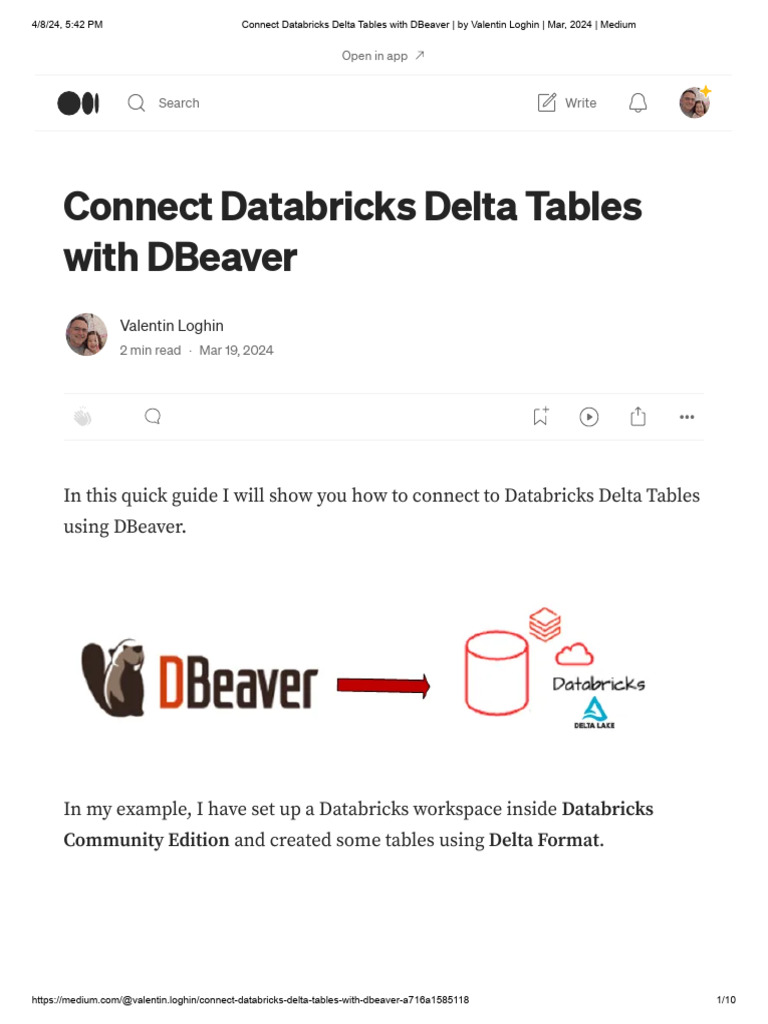 Connect Databricks Delta Tables With DBeaver | PDF | Databases | Data ...