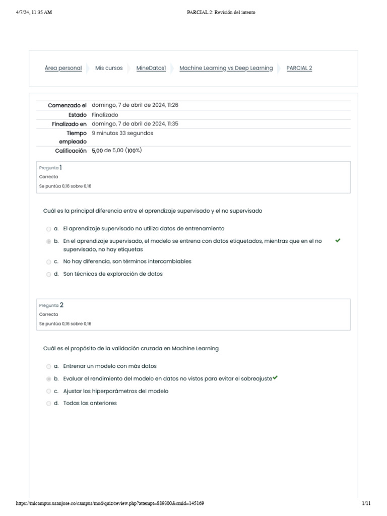 Revisión de Parcial: Machine Learning | PDF | Aprendizaje automático | Inteligencia artificial
