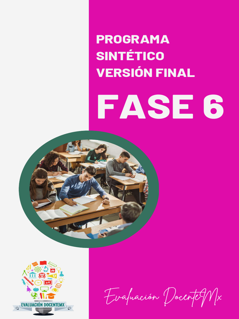 PROGRAMA SINTÉTICO FASE 6 Actualizado | PDF | Aprendizaje | Educación ...