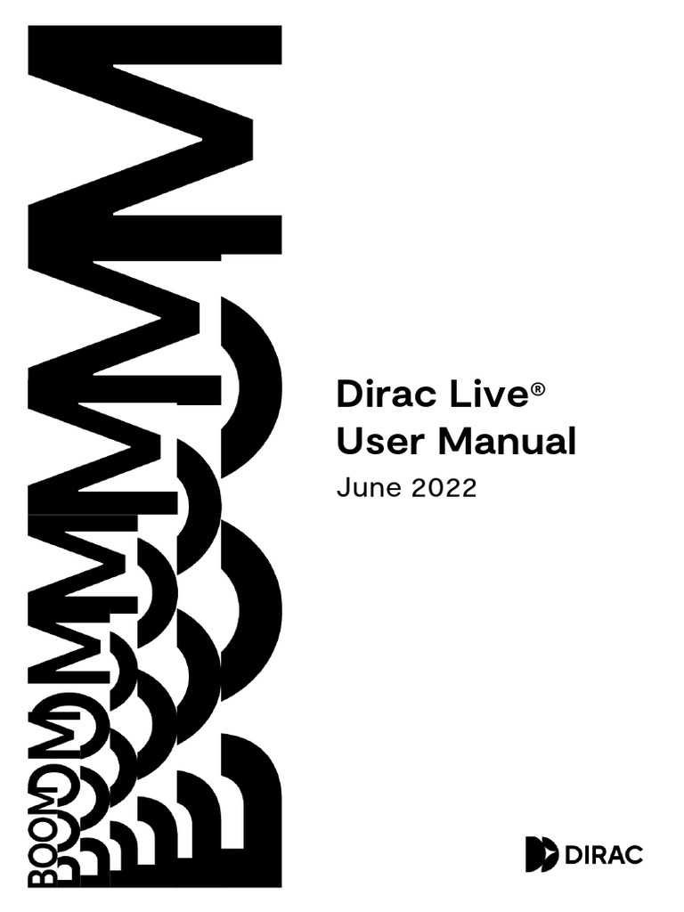 Dirac Live User Manual june 2022 | PDF | Loudspeaker | Microphone
