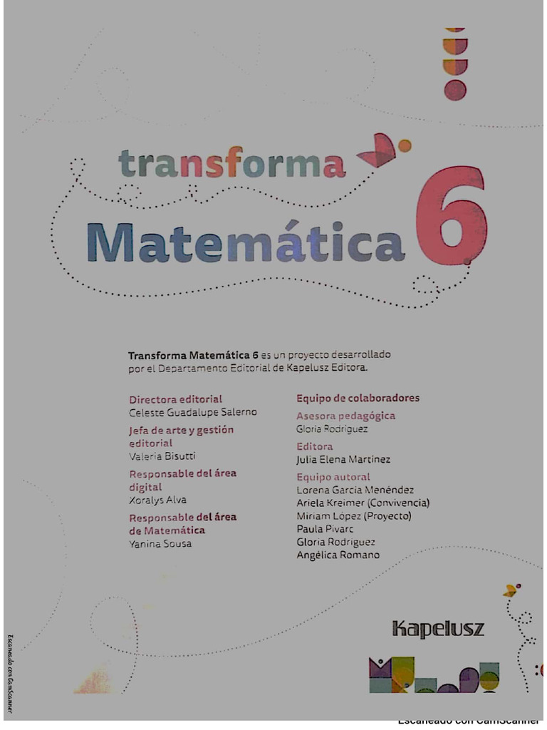 Transforma Matemática 6 | PDF