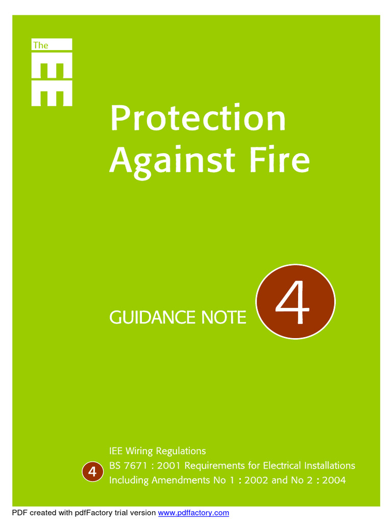 GN4 Protection Against Fire | PDF