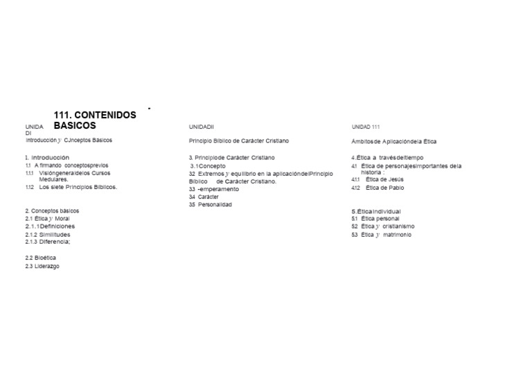 Contenidos Basicos | PDF