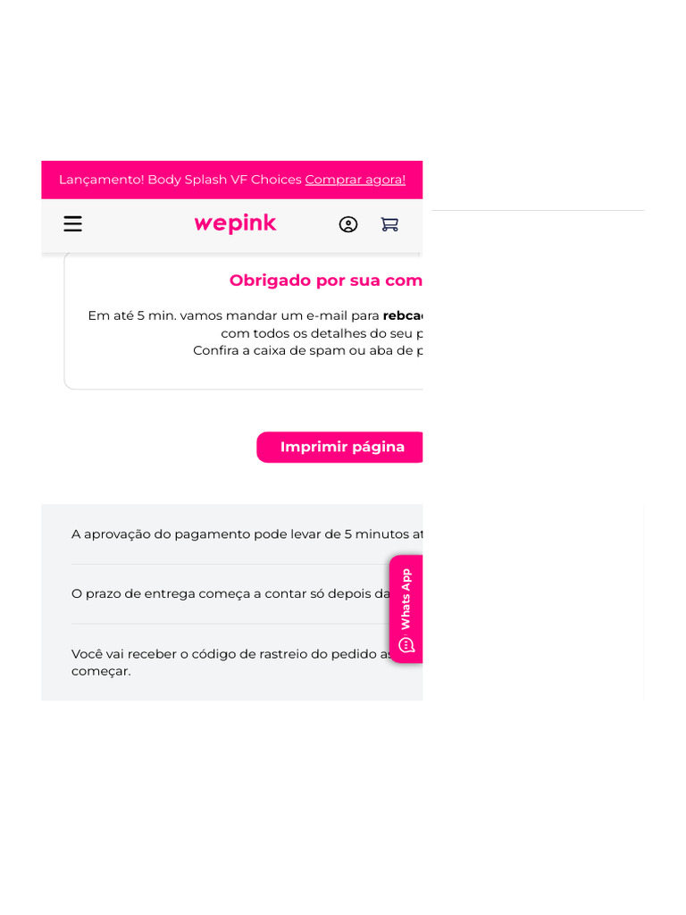 Pedido Confirmado | PDF