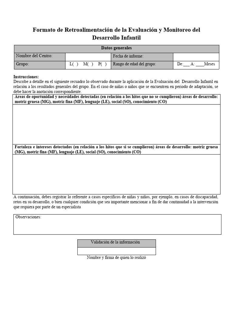 Cómo llenar el formato de retroalimentación | PDF | Ciencias sociales
